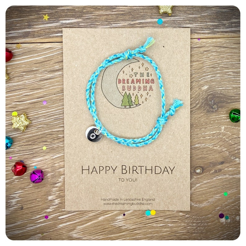 Birthday Friendship Bracelet Gift, Happy Birthday Card, Personalised B ...