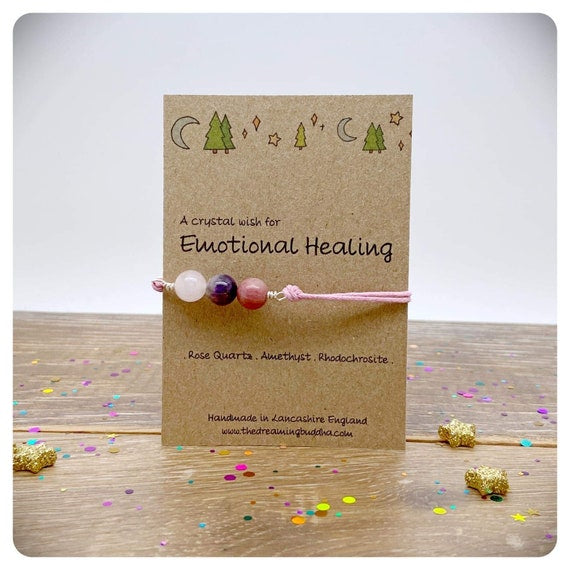 Emotional Healing Crystal Bracelet, Emotional Support Coworker, Self L ...
